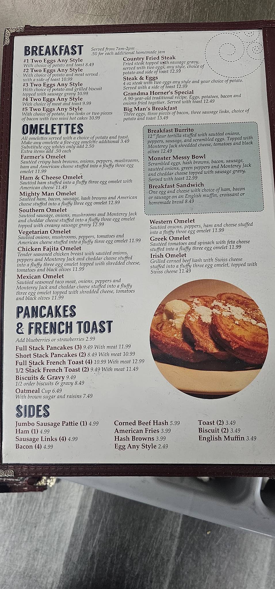 Menu at Linwood Corners Cafe, Linwood