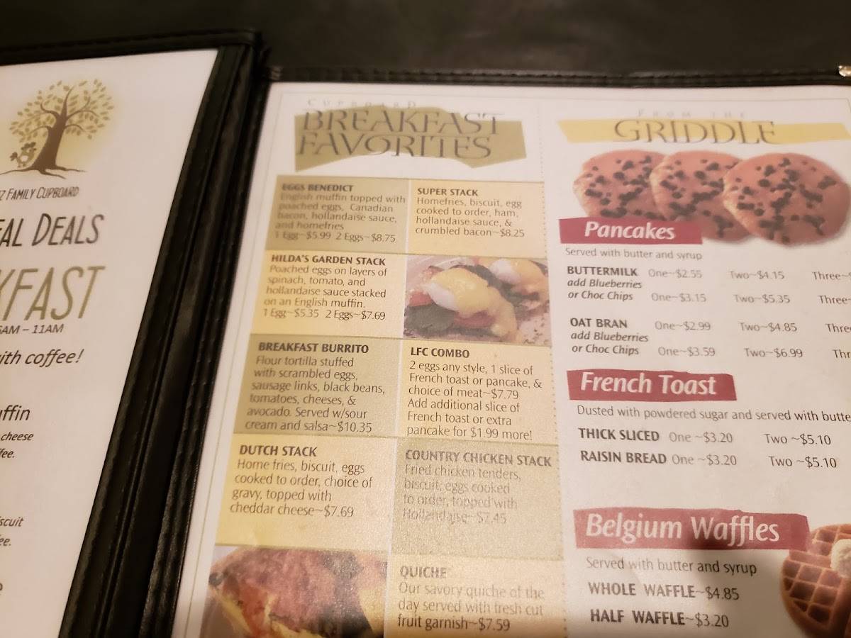 Menu at Lititz Family Cupboard Restaurant & Buffet, Lititz