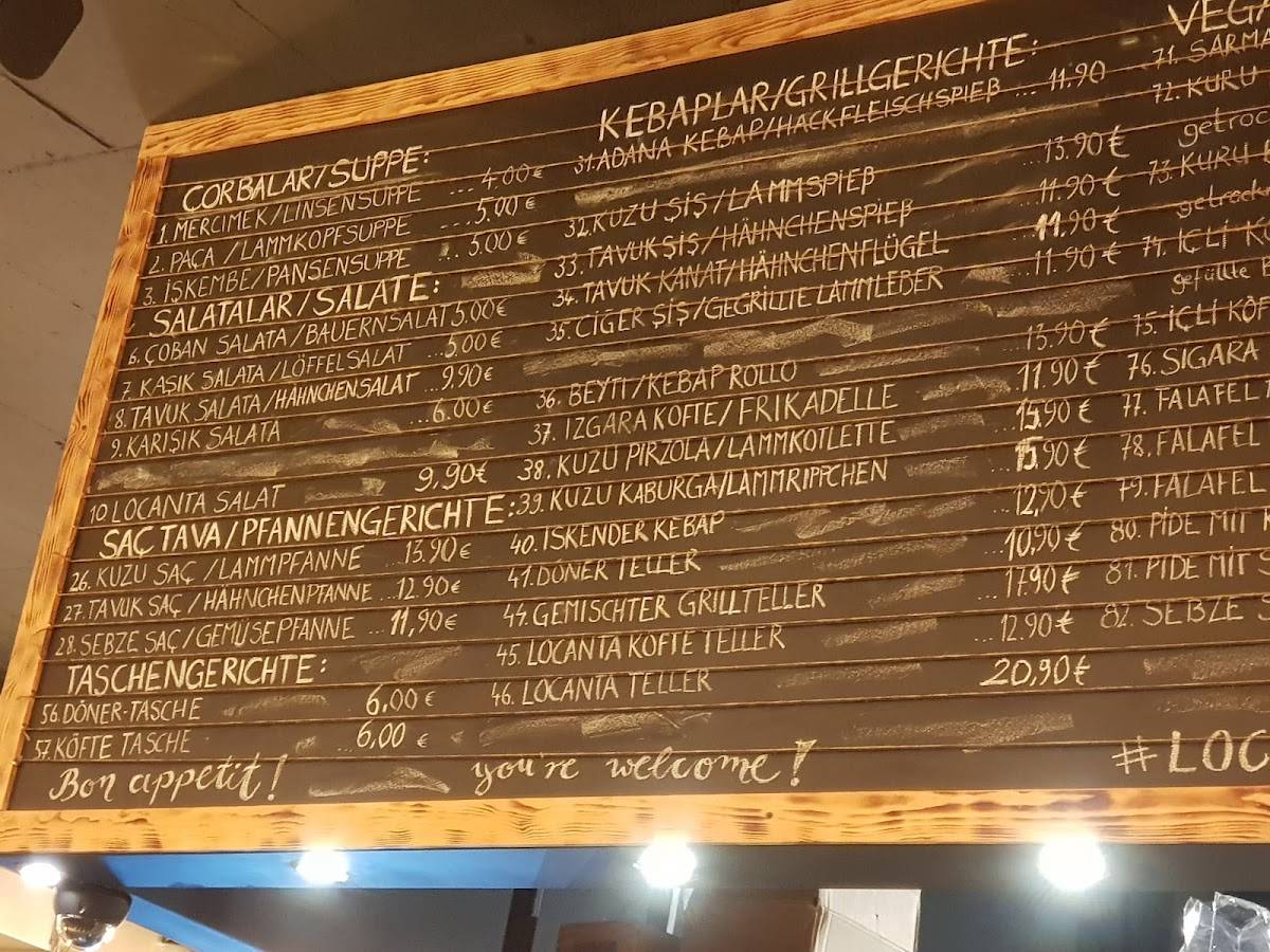 Speisekarte von Locanta Cafe Restaurant, Hagen