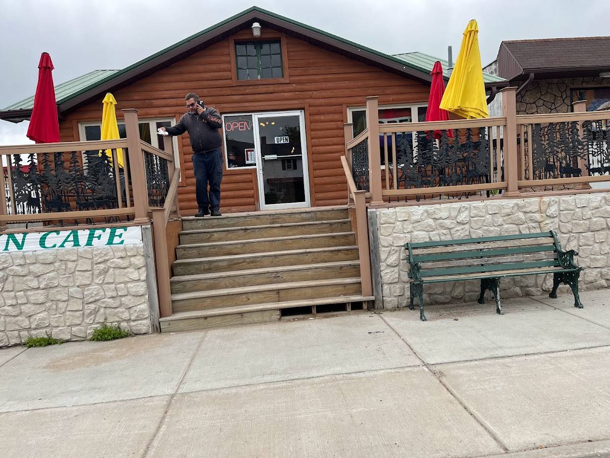 Menu at Log Cabin Cafe, Crandon