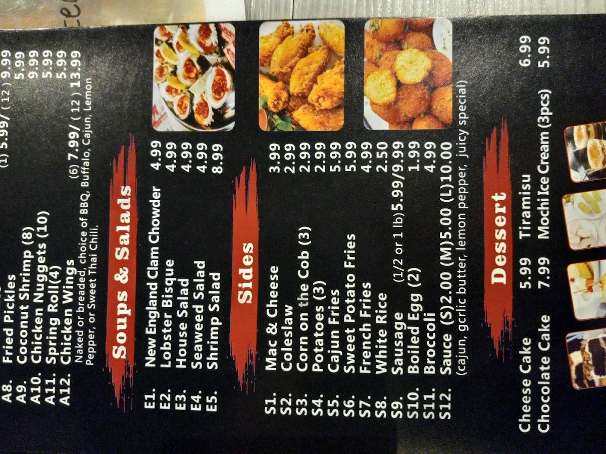 Menu at Long Time No Sea restaurant, Manassas