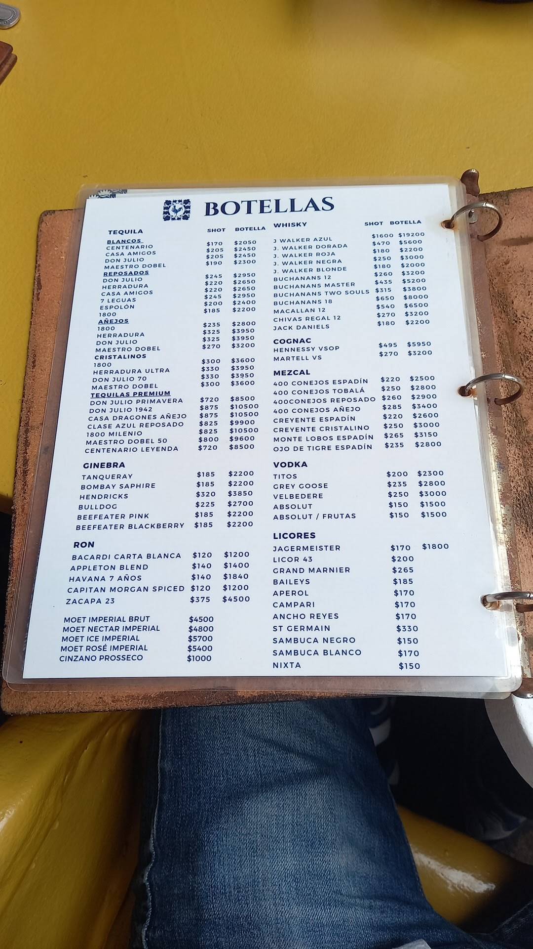 Carta del restaurante Los Portales del García, Mexico, Playas del ...
