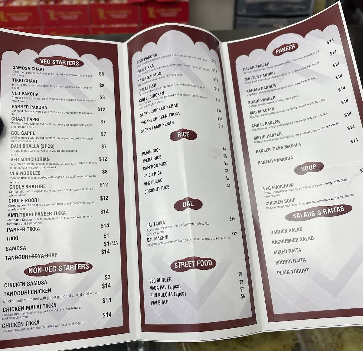 Menu at Lovely Sweets & Restaurant, Calgary