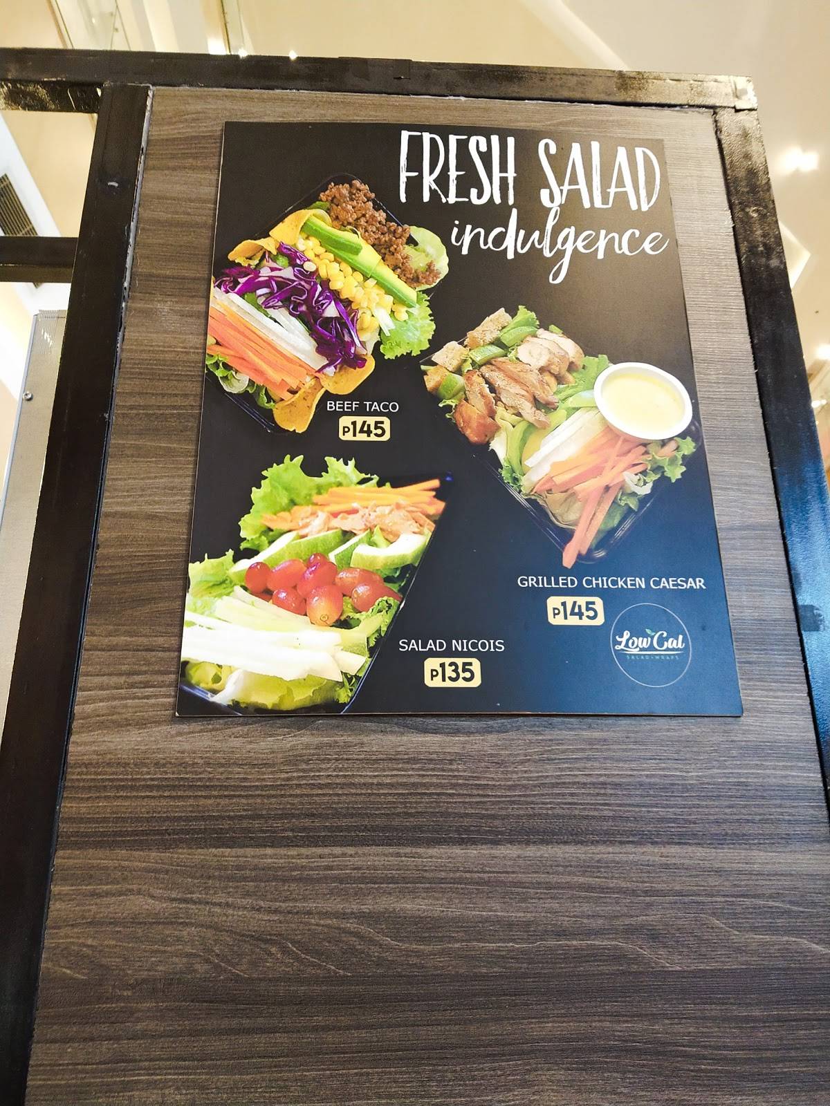 Carta del restaurante Lowcal Salad +Wraps - Tabunok, Talisay