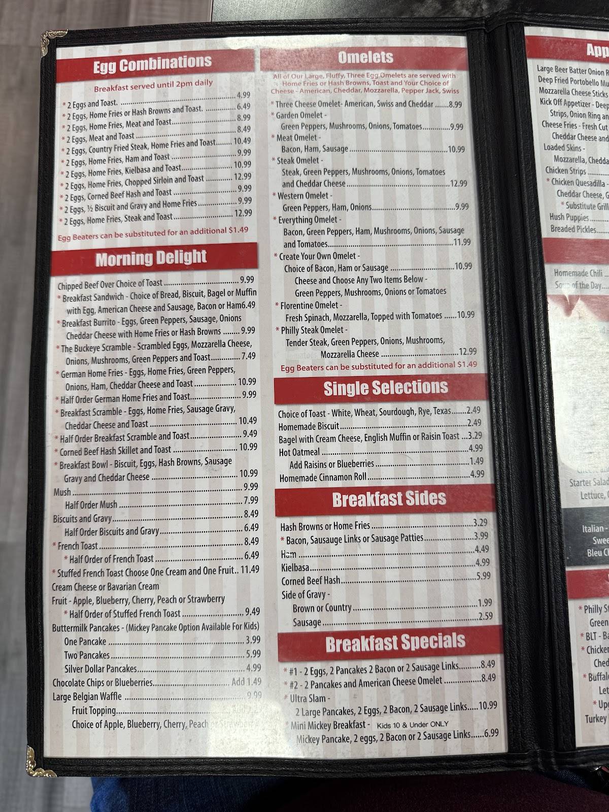 Menu at Lowry's Family Restaurant, East Canton