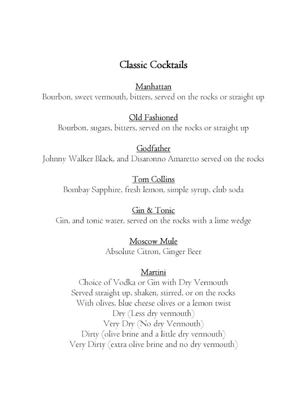 Menu at Luna's Restaurant, Gainesville