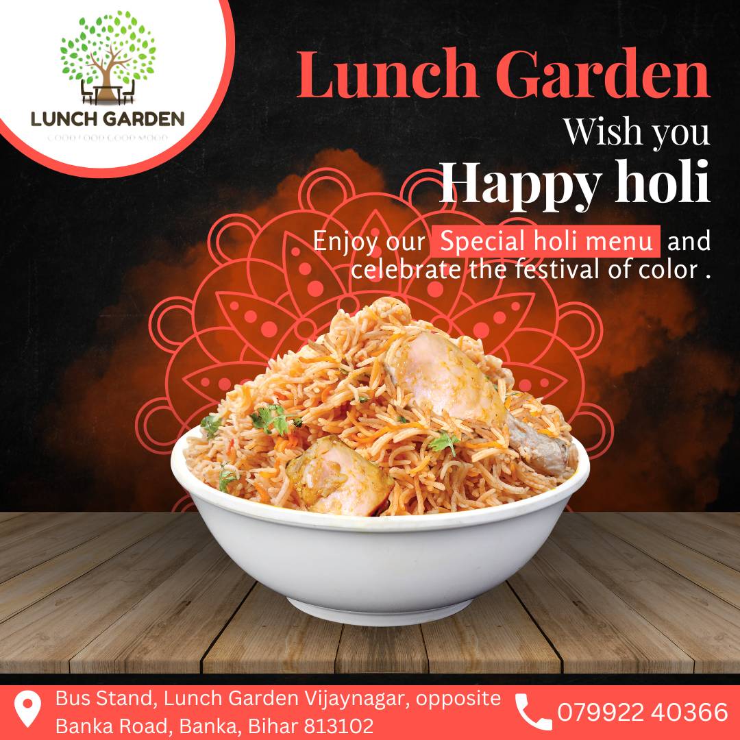 Menu at Lunch Garden, Banka