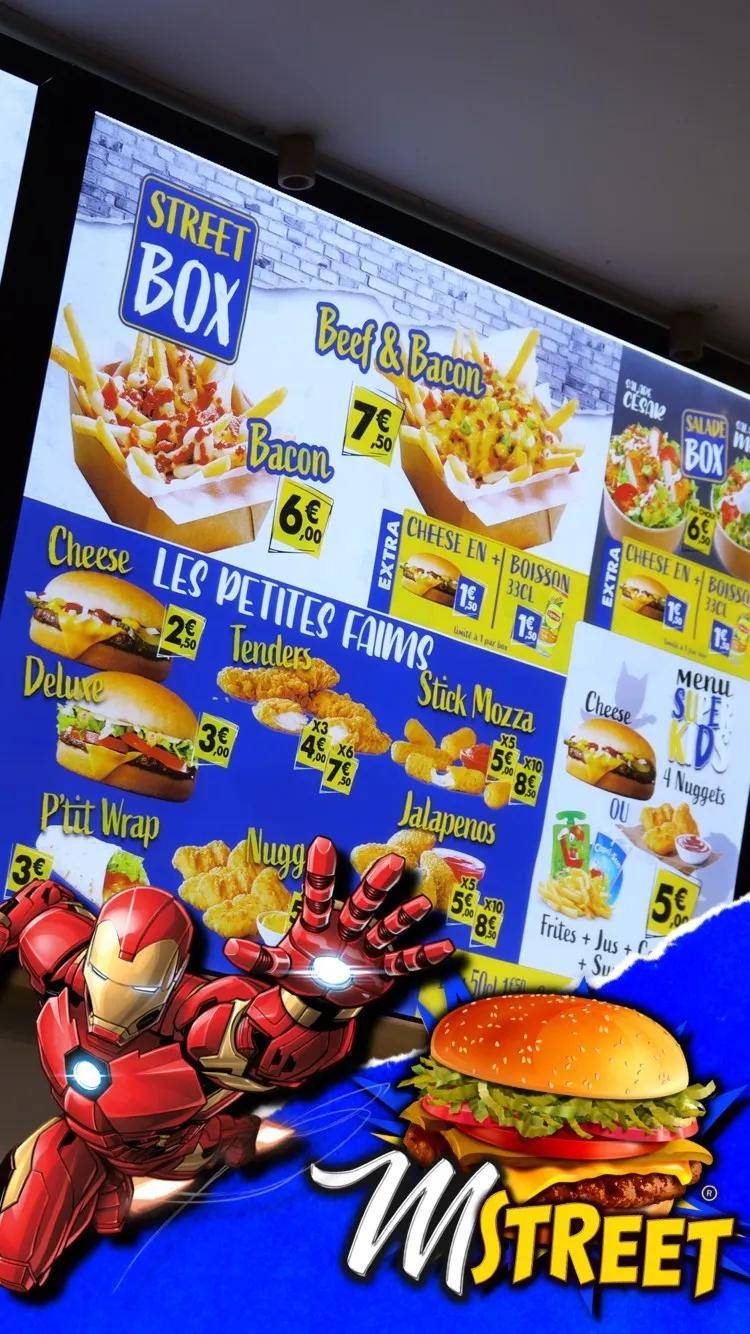 Menu au M Street - Carros restaurant, Carros