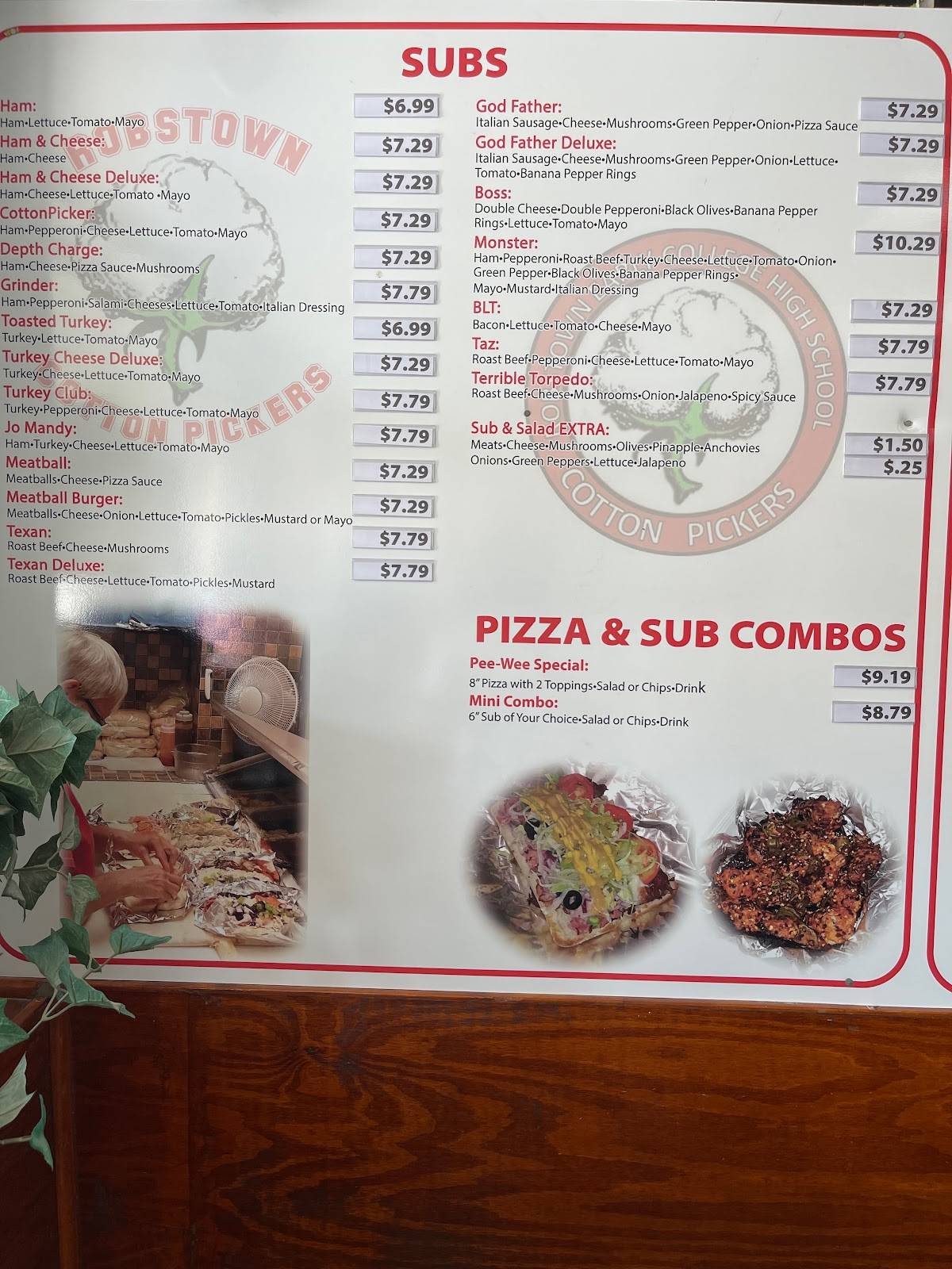Menu at MG'S Pizza pizzeria, Robstown