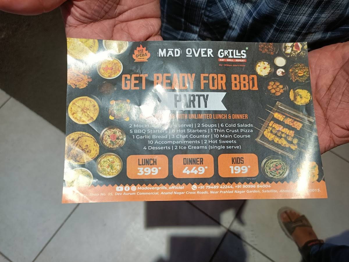 Menu at MOG Mad Over Grill Prahladnagar, Ahmedabad