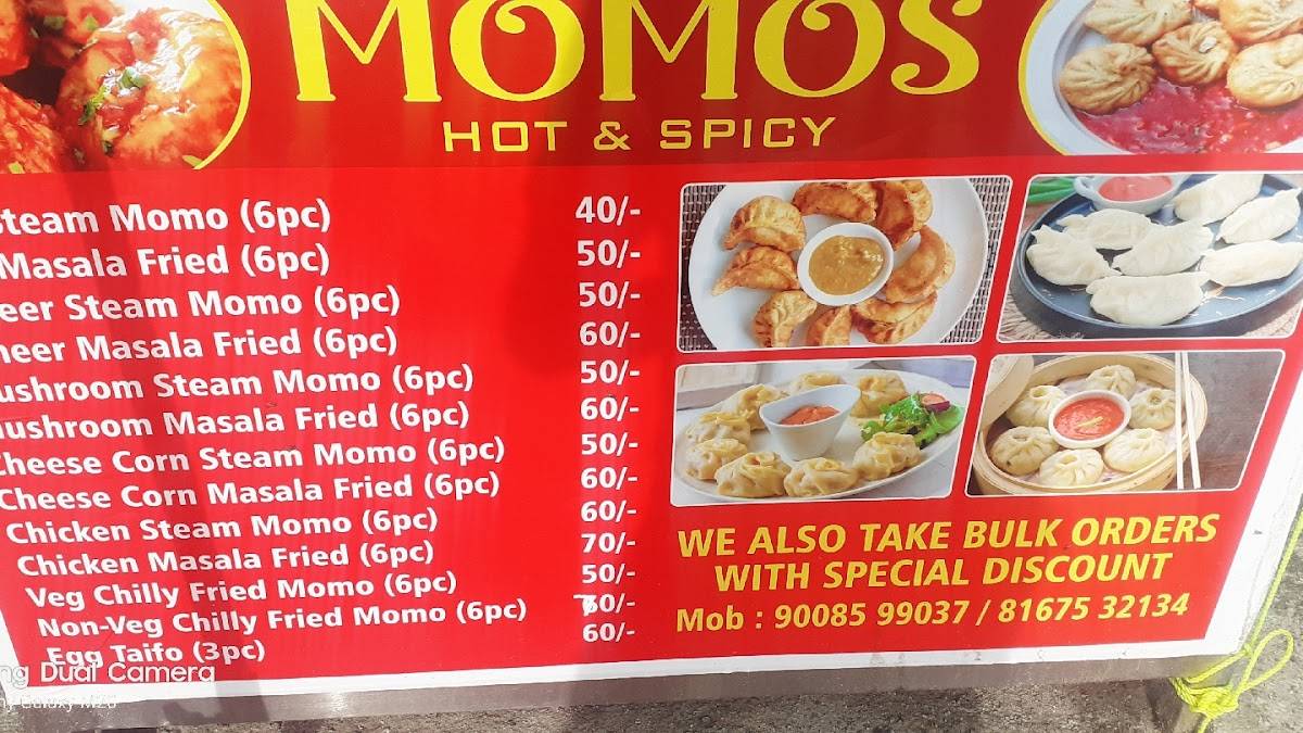 Menu at MOMOS hot&spicy, Bengaluru