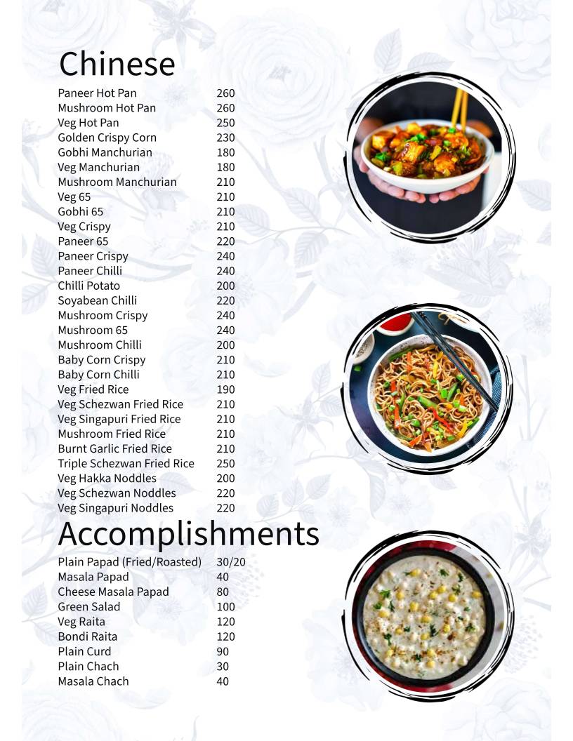 Menu at MUNCH TO LUNCH Pure Veg Restaurant and Caterers, Pune