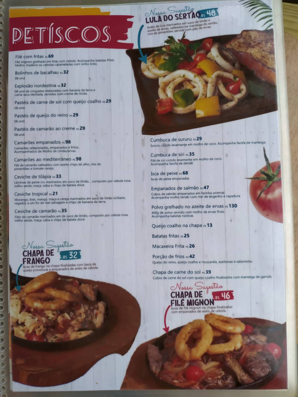 Menu em Hibiscus Beach Club, Maceió