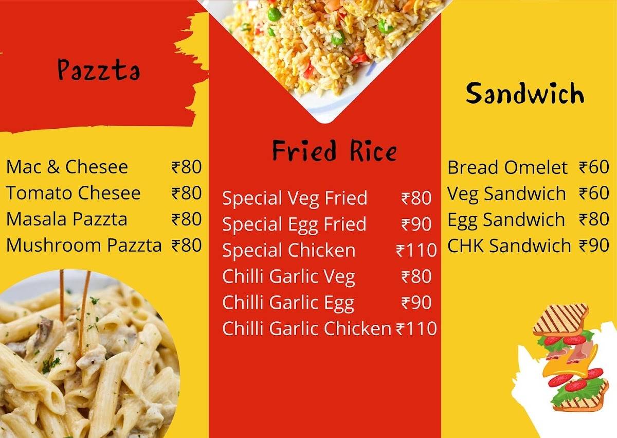 Menu at Maggi Hotspot Hi-tech city, Hyderabad