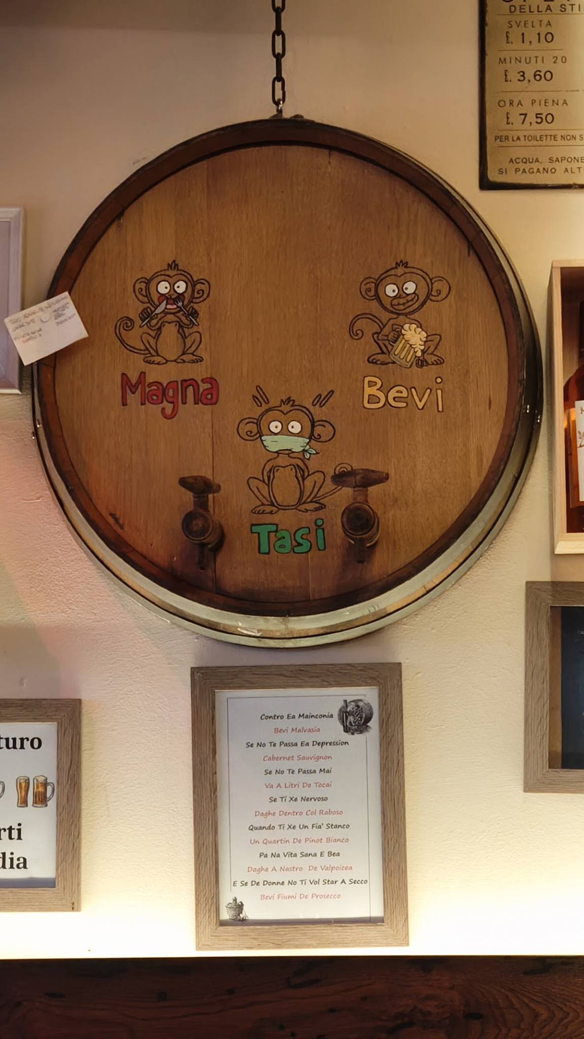 Menu at Magna Bevi Tasi pub & bar, Venice