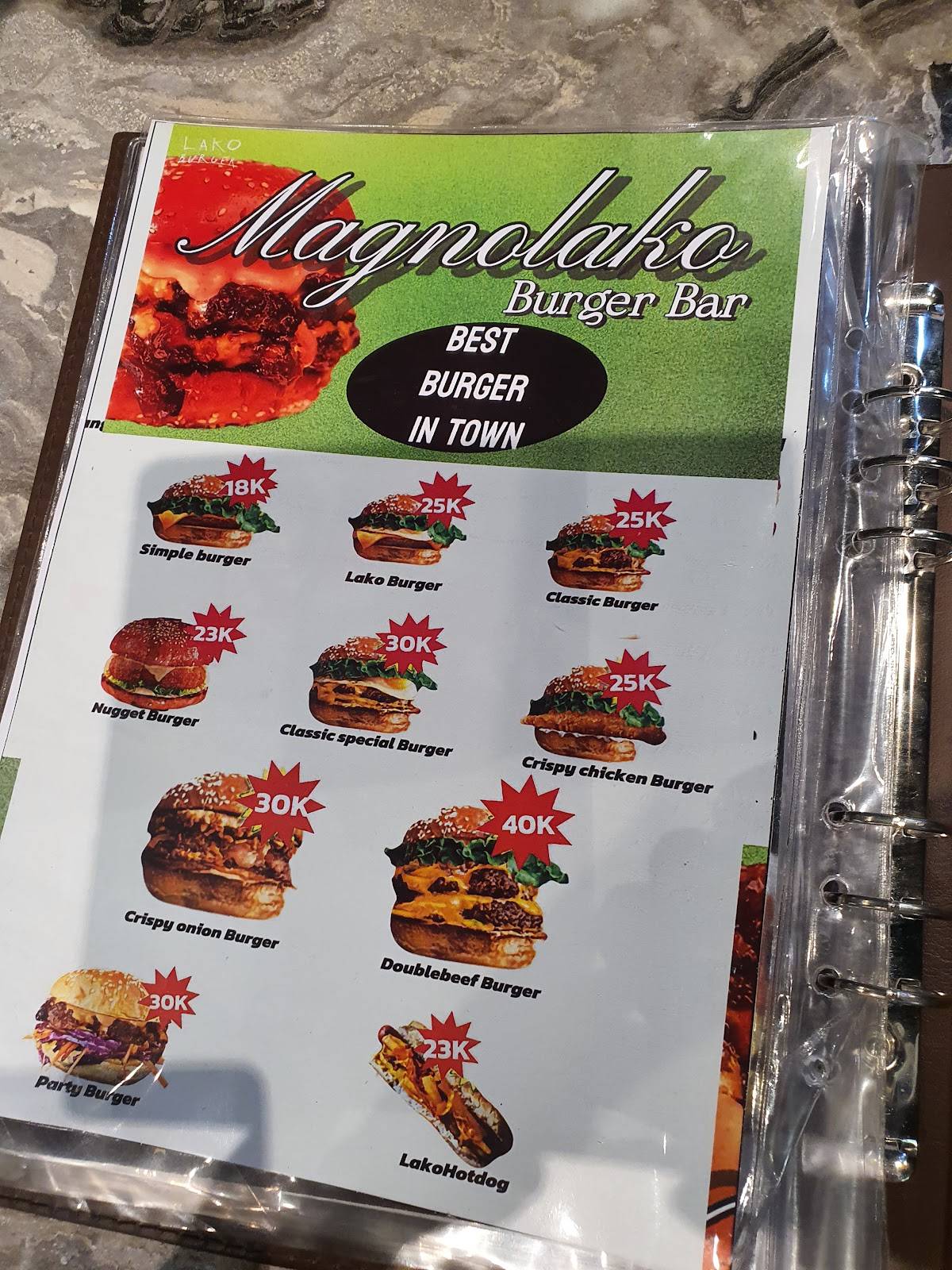 Menu at Magnolia Coffee & Space cafe, Lumajang