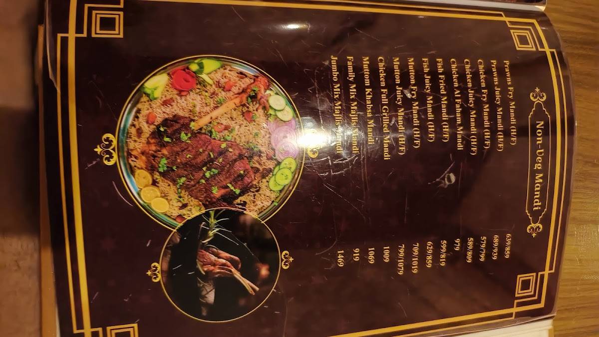 Menu at Majlis Darbar Arabian Cuisine Visakhapatnam, Visakhapatnam