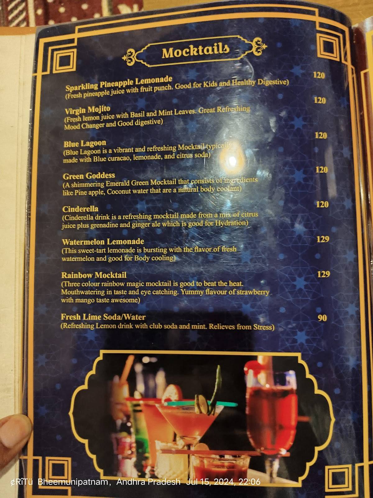 Menu at Majlis Darbar Arabian Cuisine Visakhapatnam, Visakhapatnam