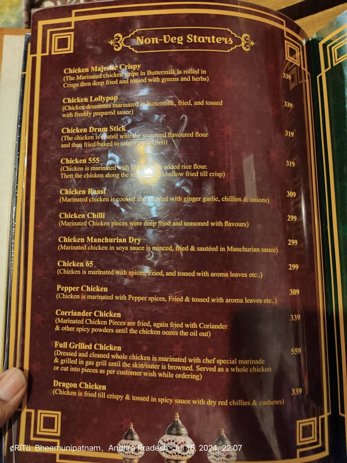Menu at Majlis Darbar Arabian Cuisine Visakhapatnam, Visakhapatnam