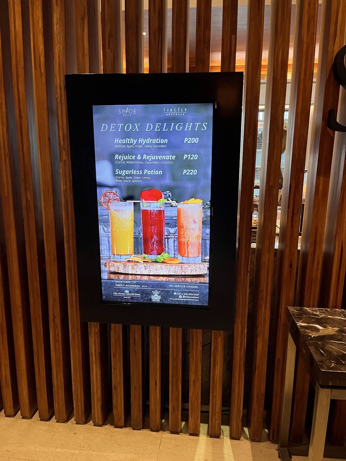 Menu at Spice Cafe, Makati, 7/F City Garden Grand Hotel