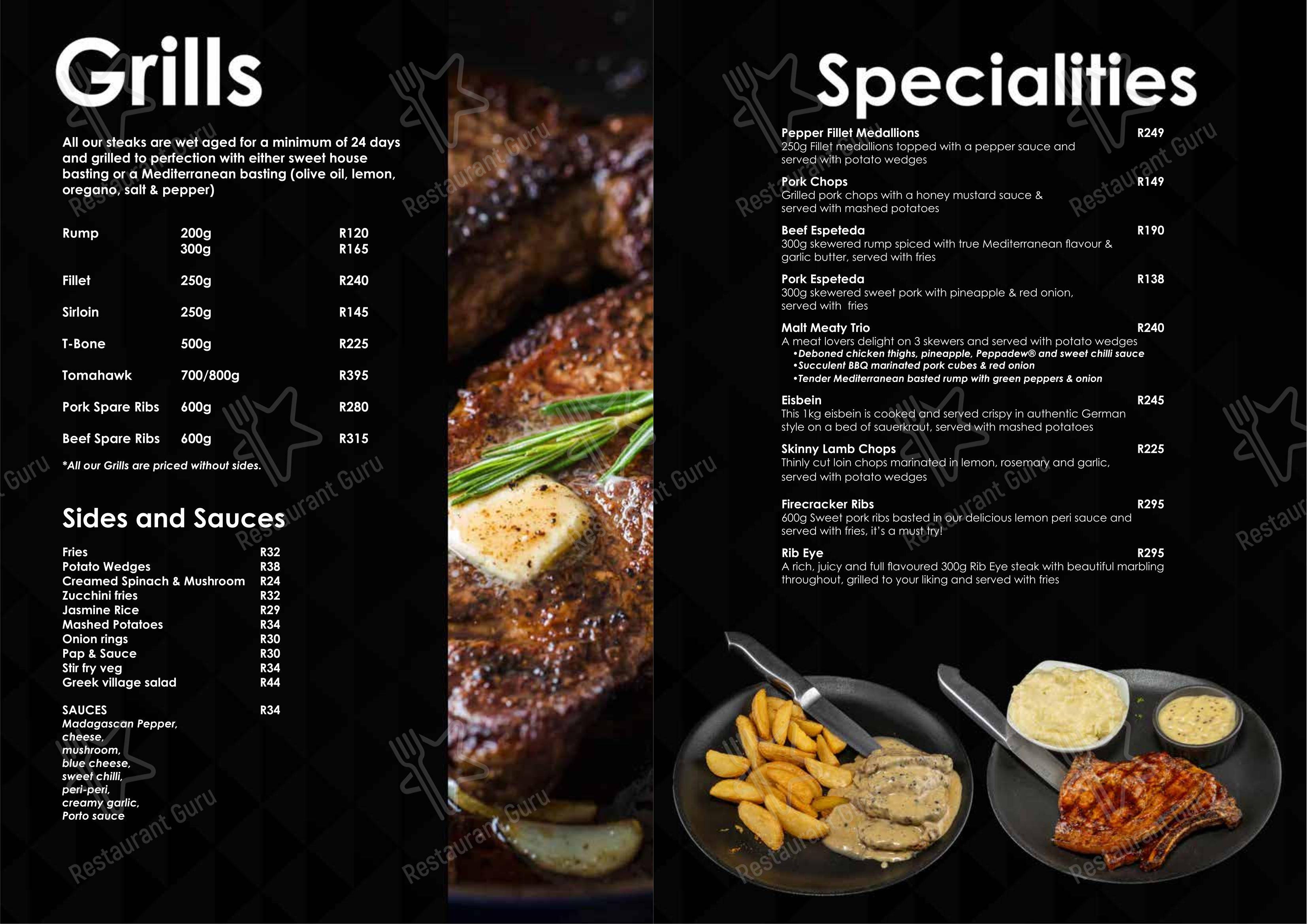 Menu at Malt Barrel & Fire Silverlakes, Willow Acres Estate