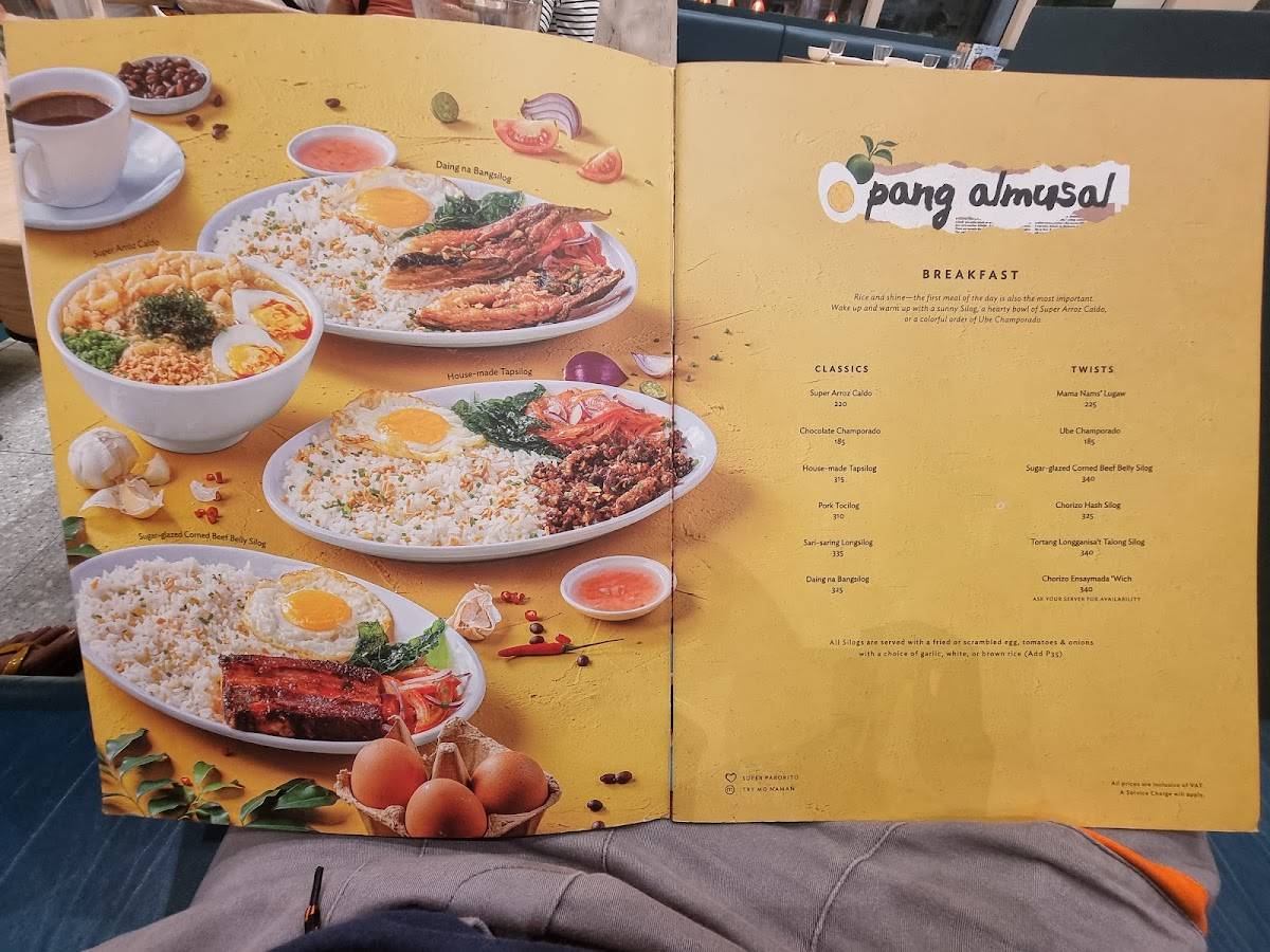 Carta de Manam Comfort Filipino Lucky Chinatown Mall Manila, Manila