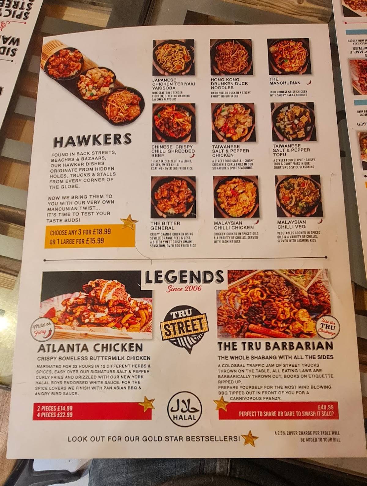 Menu at Tru Street - Real Street Food restaurant, Manchester, The ...