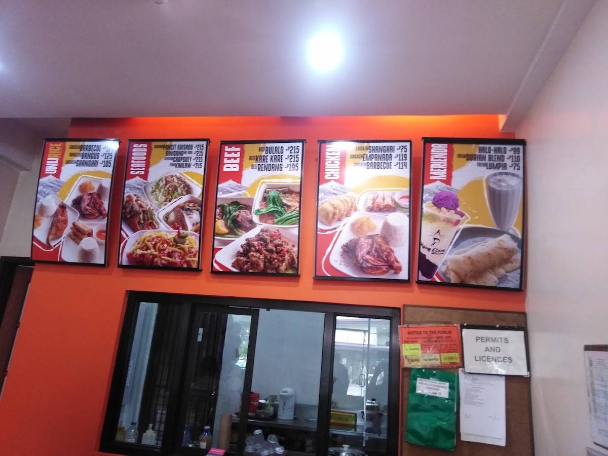 Carta del postres Mang Gorio Bahay Kainan, Koronadal, FRWW+4WV