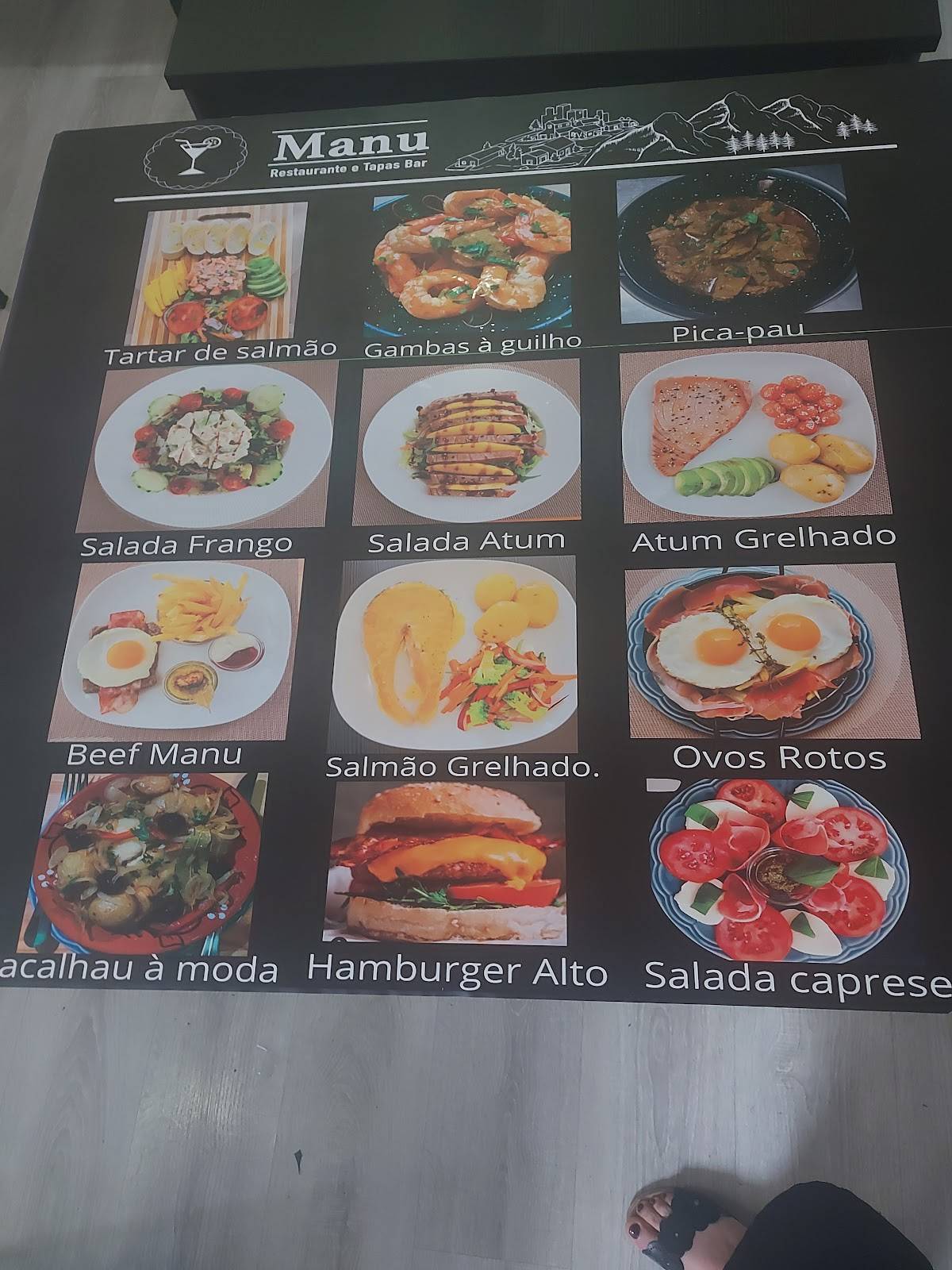 Menu at Manu Resturante e tapas bar, Lisbon