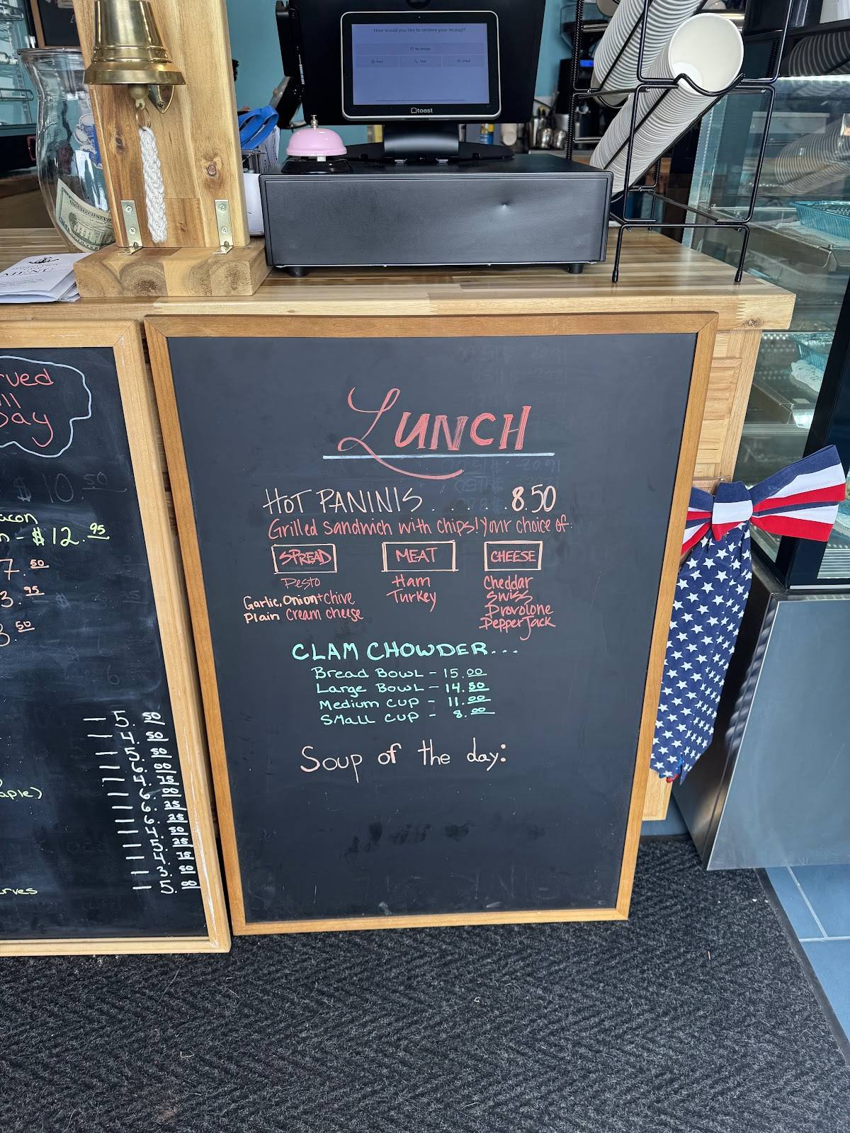 Menu at Marina View Cafe, Newport