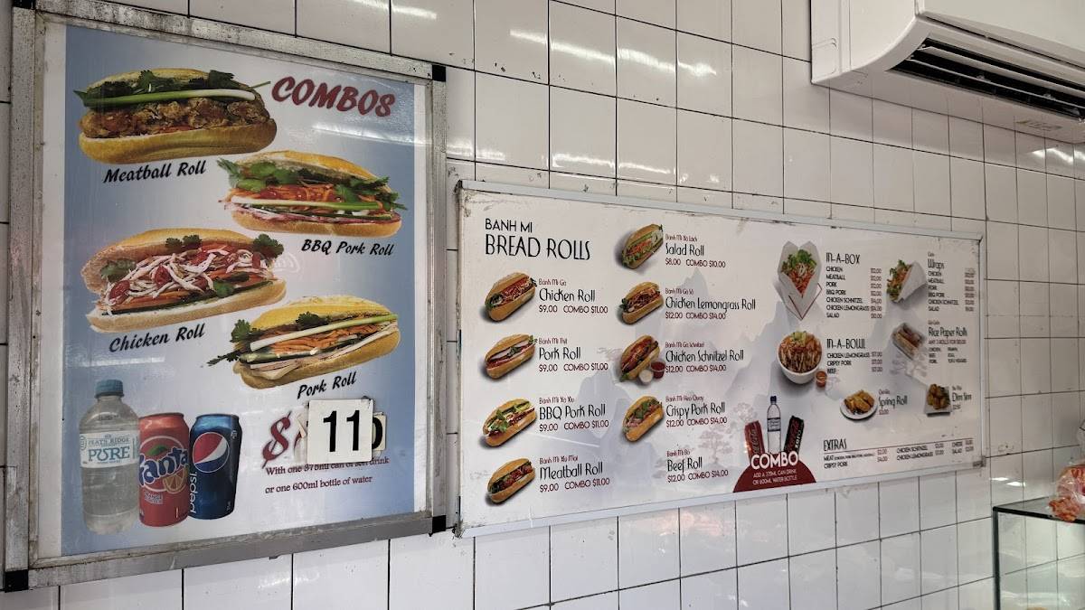 Menu at Hong Ha Bakery Mascot, Mascot