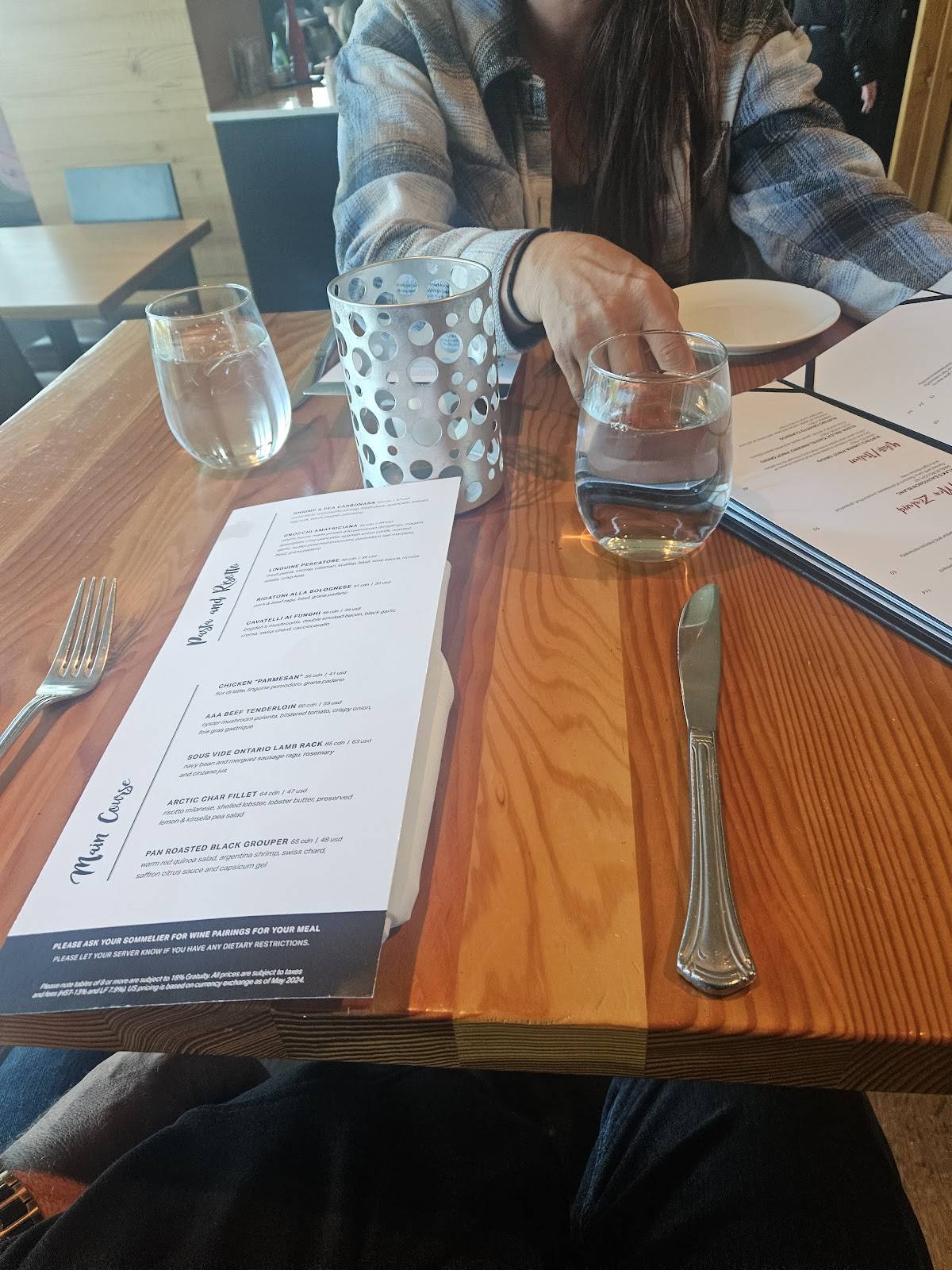 Menu at Massimo’s Italian Fallsview Restaurant, Niagara Falls