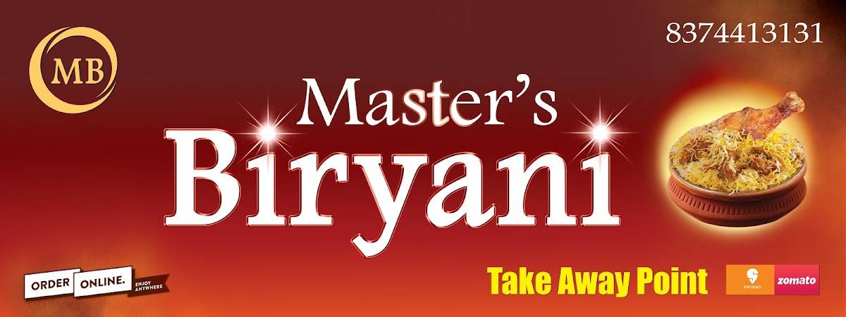 Menu at Master's Biryani, Hyderabad, Shop 4