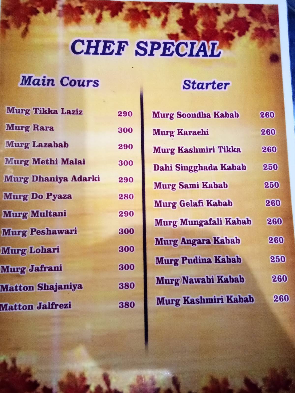 Menu at Mejwani Fine Dine, Mumbai, Kanjur Village Rd