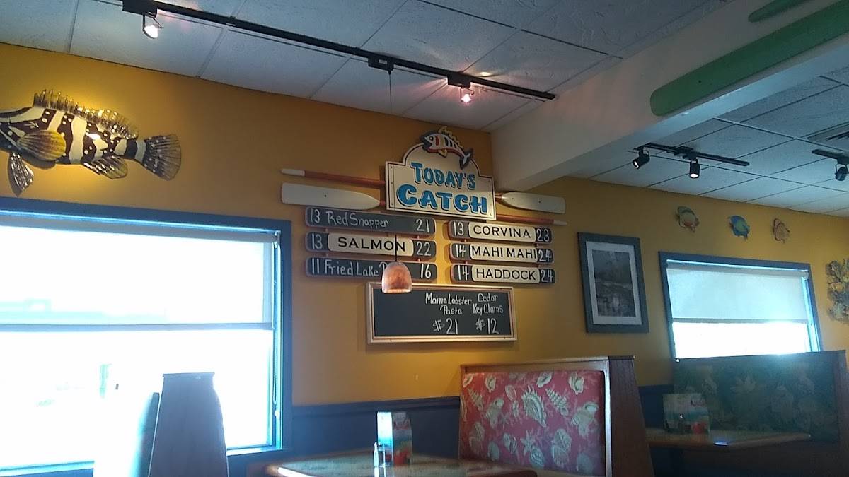 Menu at Shells of Melbourne restaurant, Melbourne