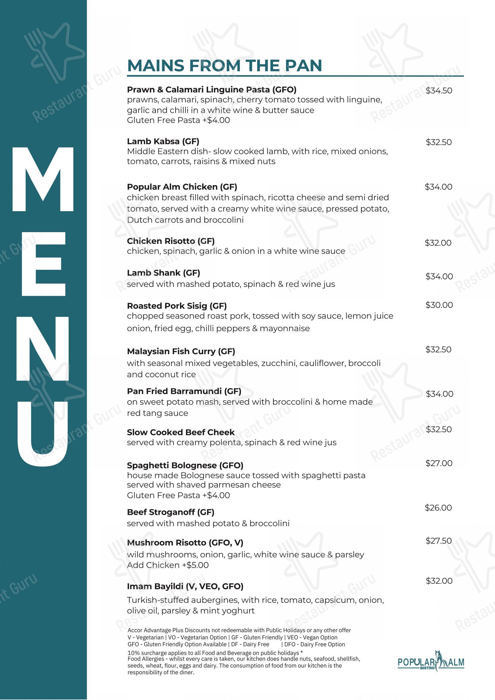 Menu at Melton Entertainment Park pub & bar, Melton