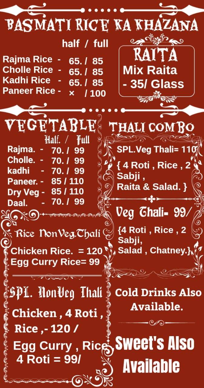 Menu at Metro food point, Gurugram
