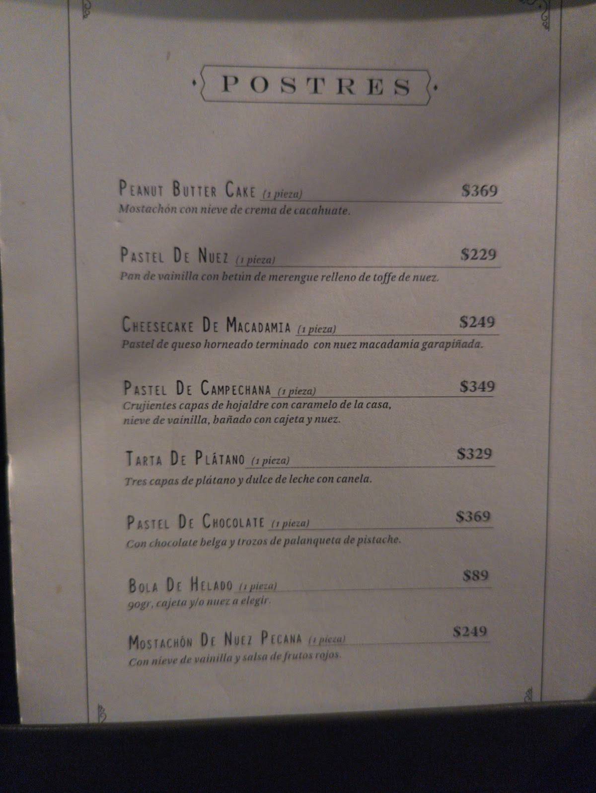 Carta de parrilla Cuerno - CDMX, Ciudad López Mateos