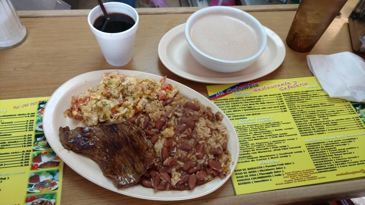 Menu at Mi Colombia cafeteria Miami Beach, Miami Beach