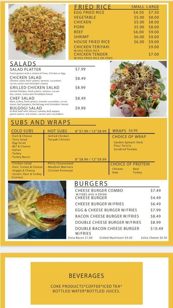 Menu at Mimi's Kitchen Korean Grill restaurant, Orlando
