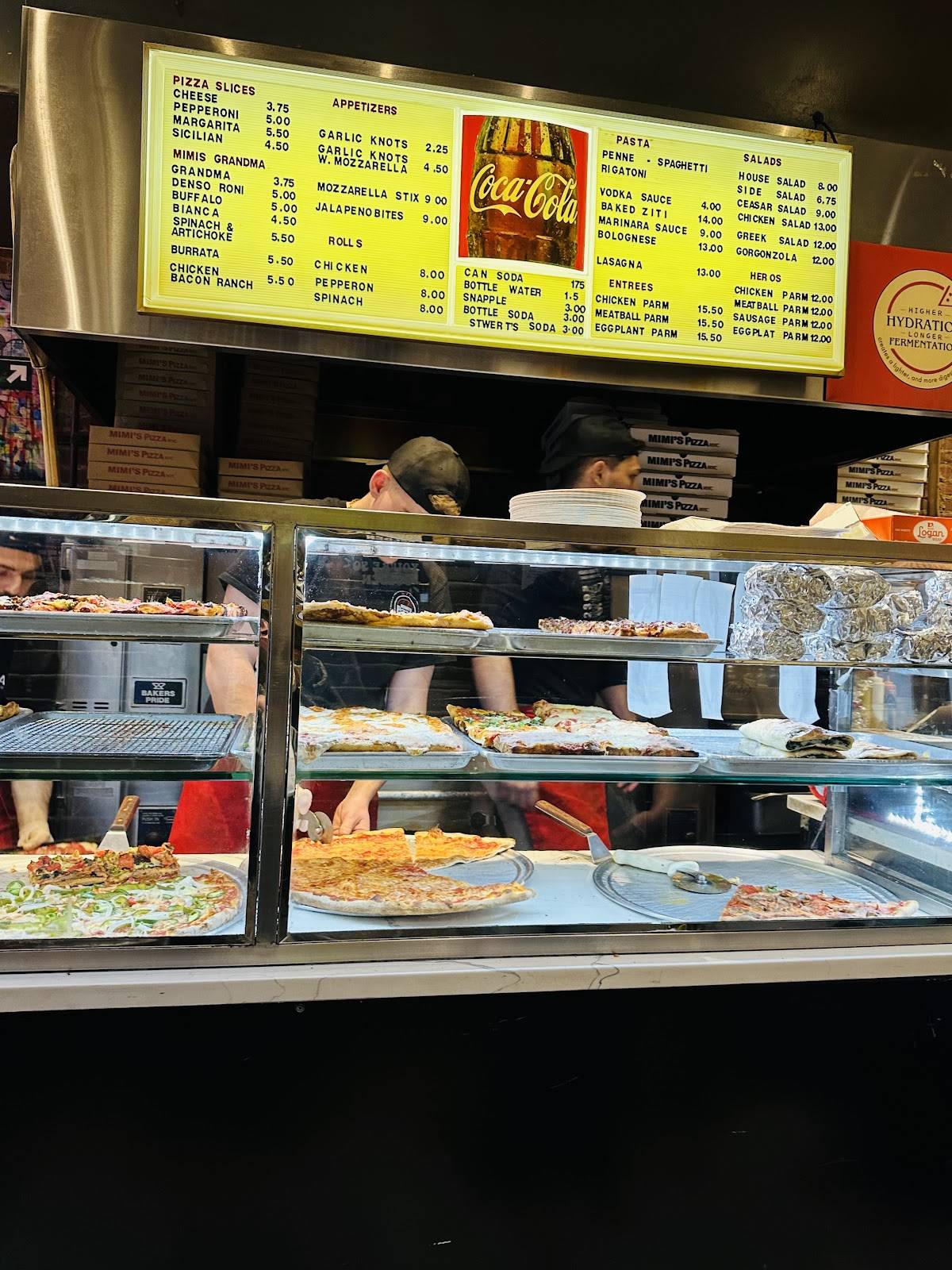 Menu at Mimi's Pizza (3rd Ave & 86th) pizzeria, New York City, 217 East ...