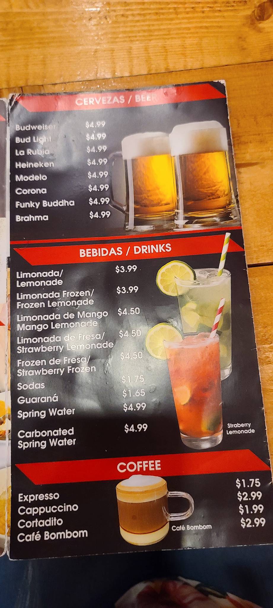 Menu at El Churrascaso Grill - Miramar restaurant, Miramar