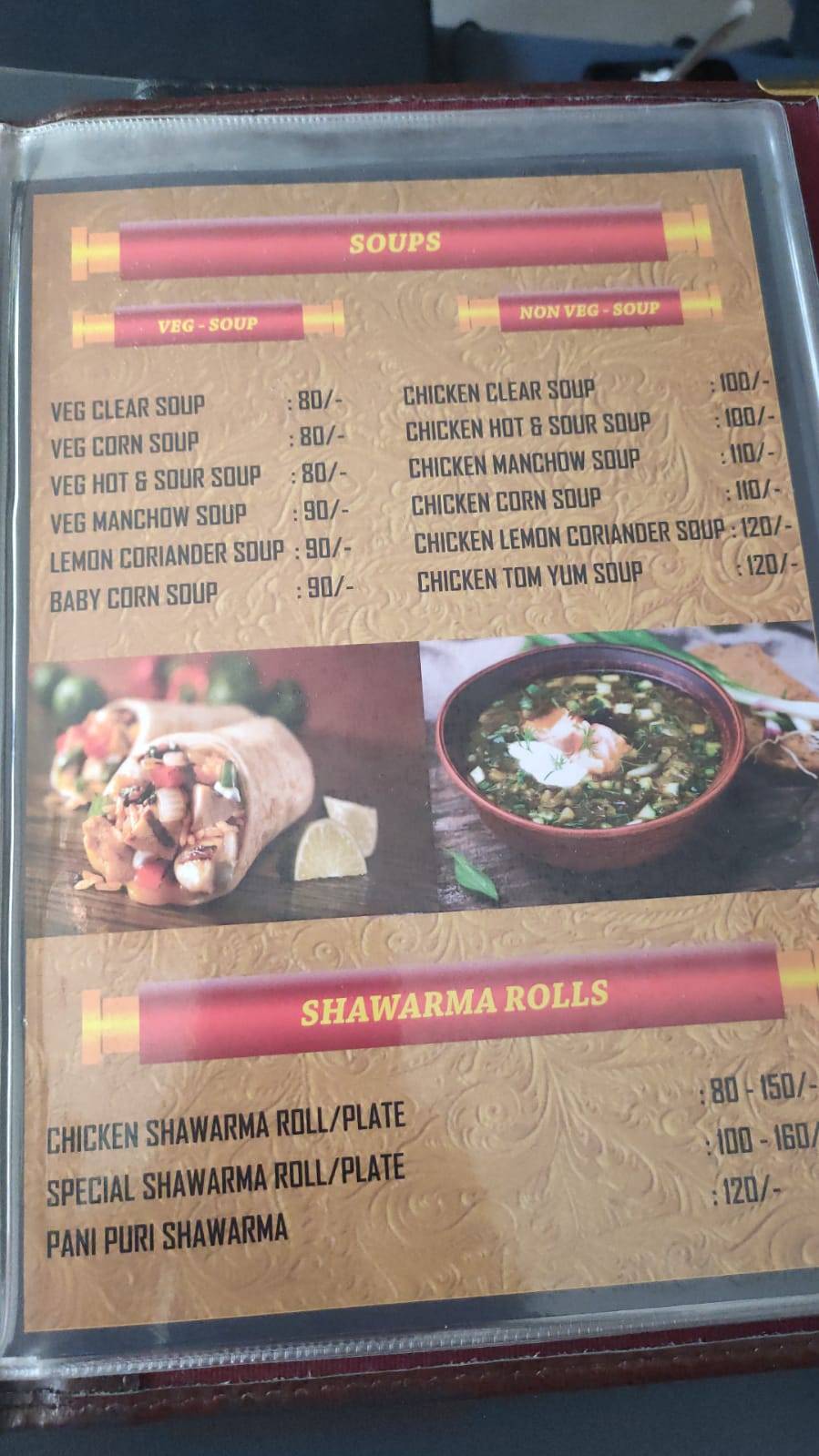 Menu at Mirchi Maharaj, Bengaluru, 17th Cross Rd