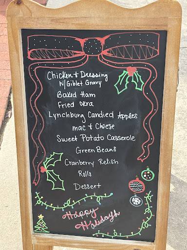 Menu at Miss Mary Bobo's Restaurant, Lynchburg