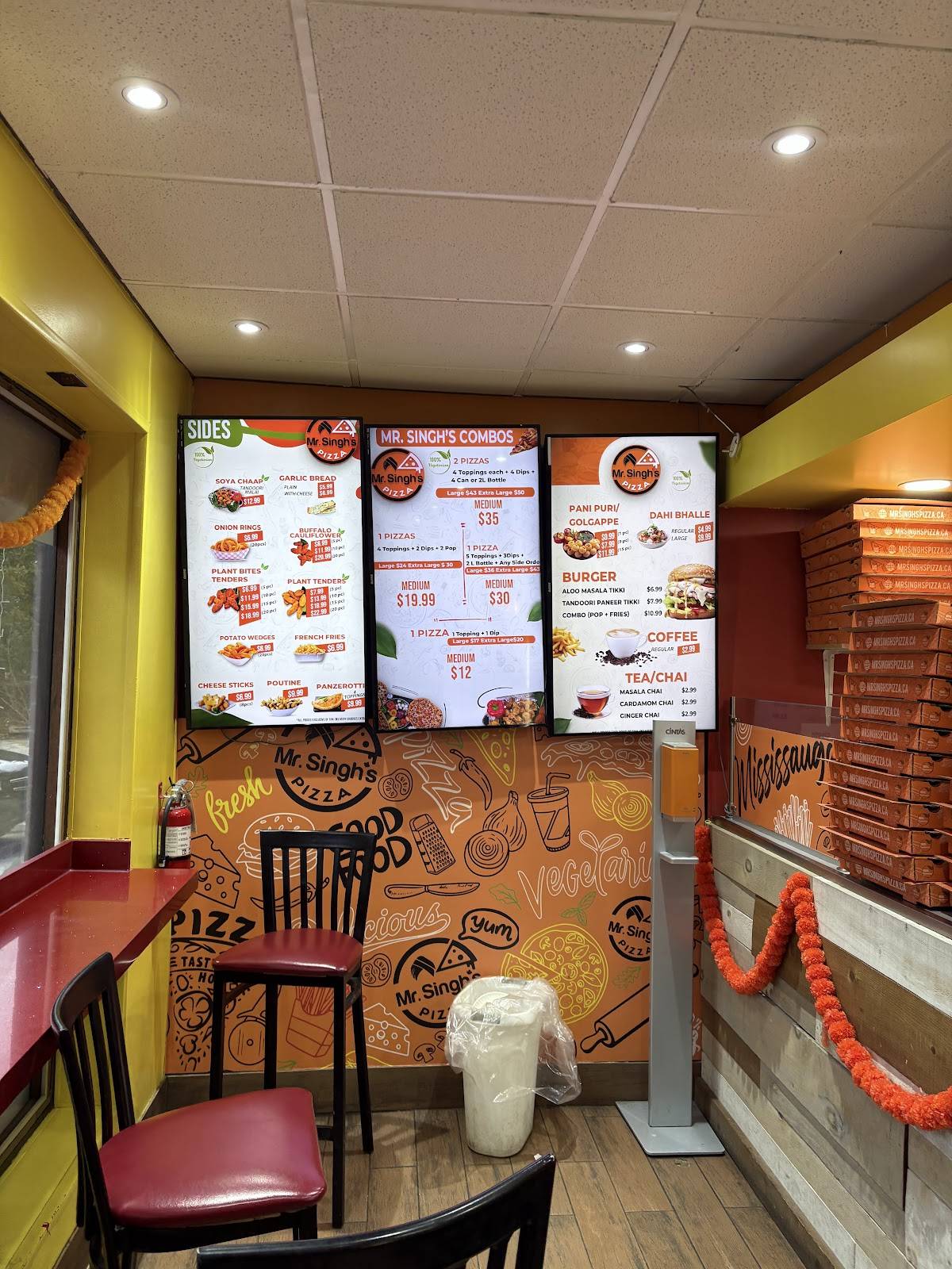 Menu at Mr. Singh’s Pizza Mississauga restaurant, Mississauga