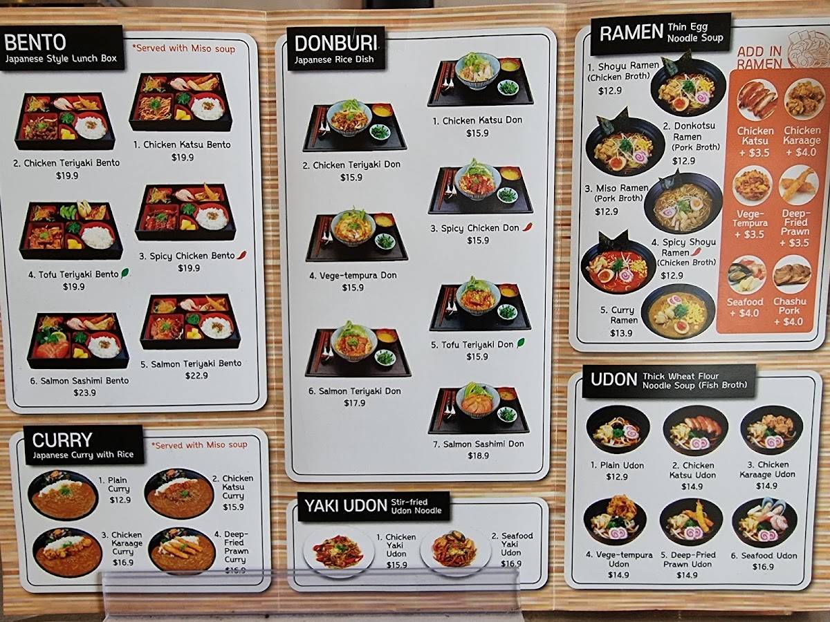 Menu at Mizumi Newlambton restaurant, New Lambton