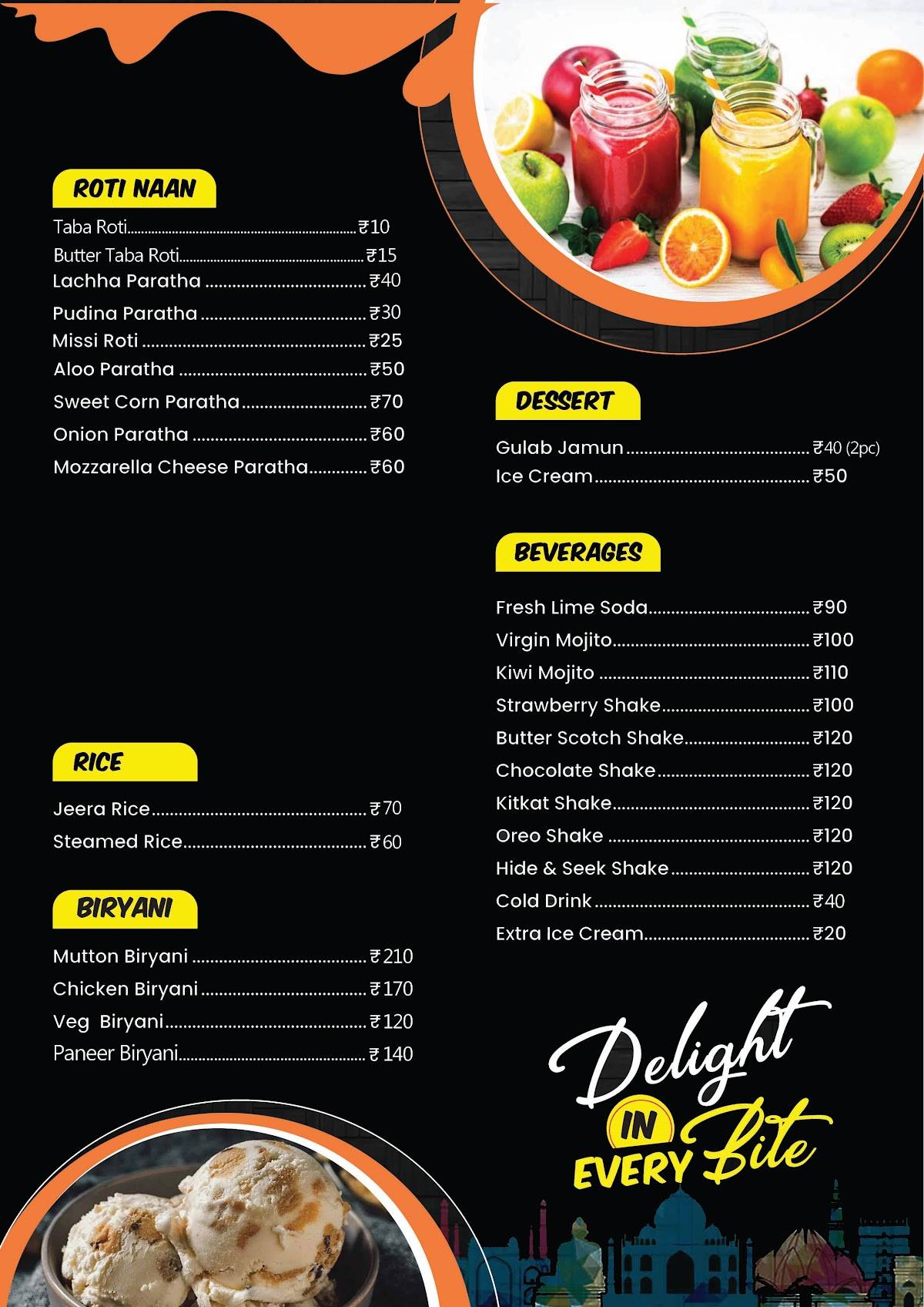Menu at Momo magic cafe pupri, Pupri