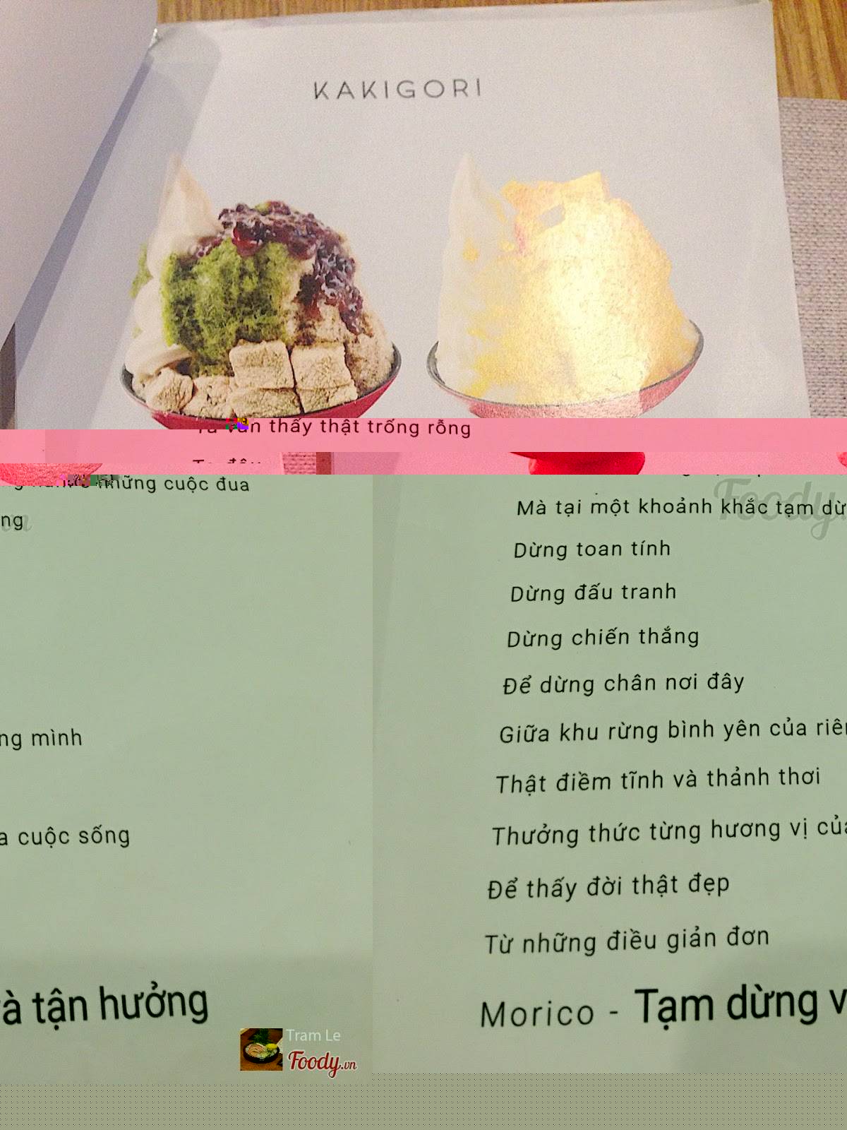 Menu at Morico Vincom Center Đồng Khởi restaurant, Ho Chi Minh City