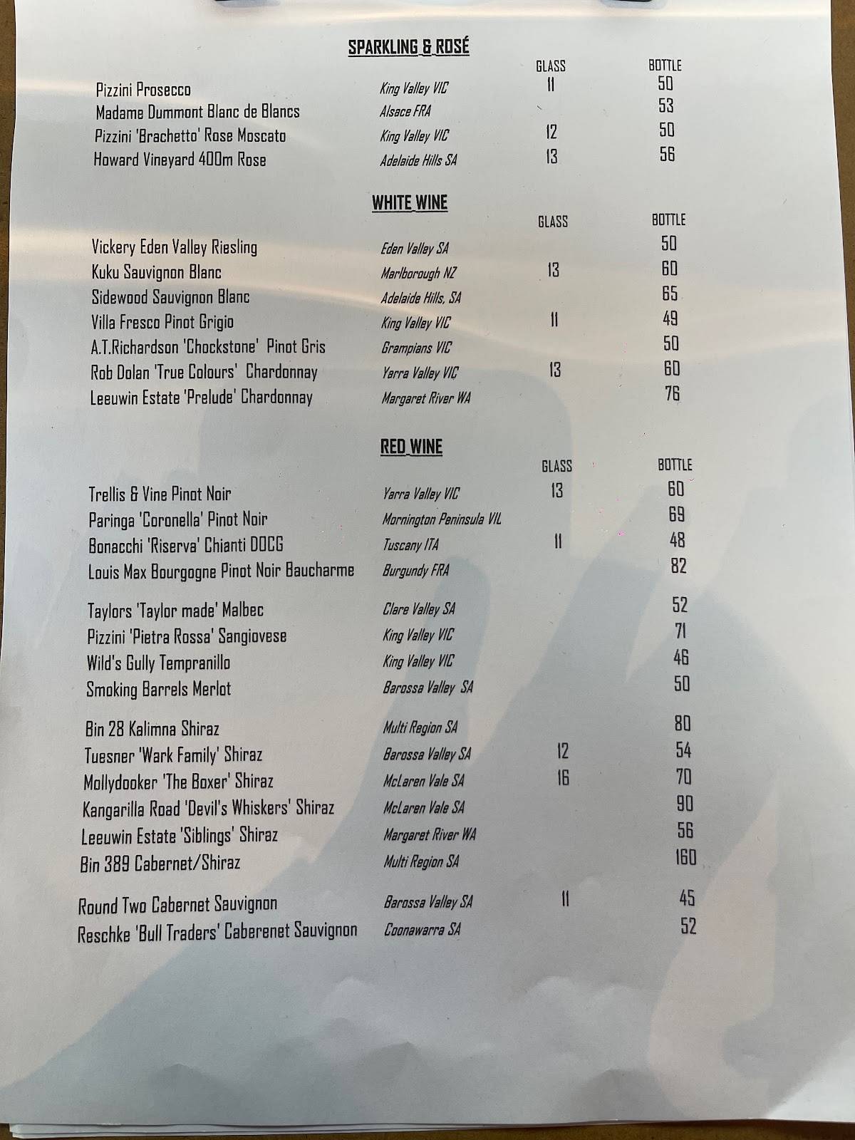 Menu at Mr Brooks Stonegrill & Bar, Braybrook