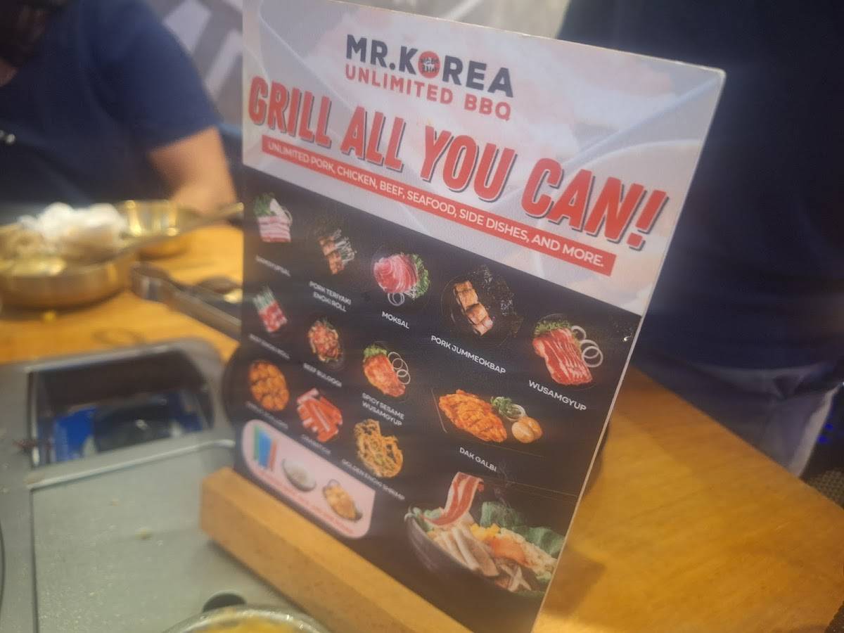 Menu at Mr. Korea Glorietta 3 restaurant, Makati, Glorietta 3